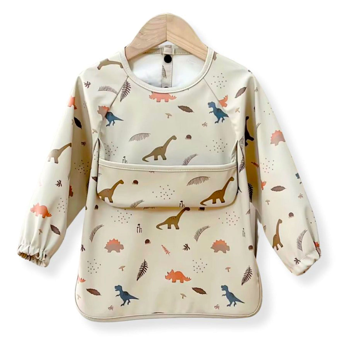 Long-Sleeved Bib - Dinosaur – CLÉMENT