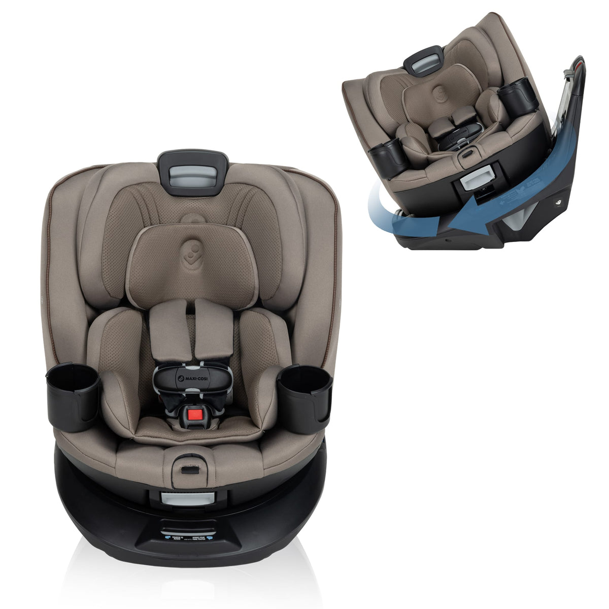 Andi 360° Rotating All-in-One Car Seat- Truffle – CLÉMENT