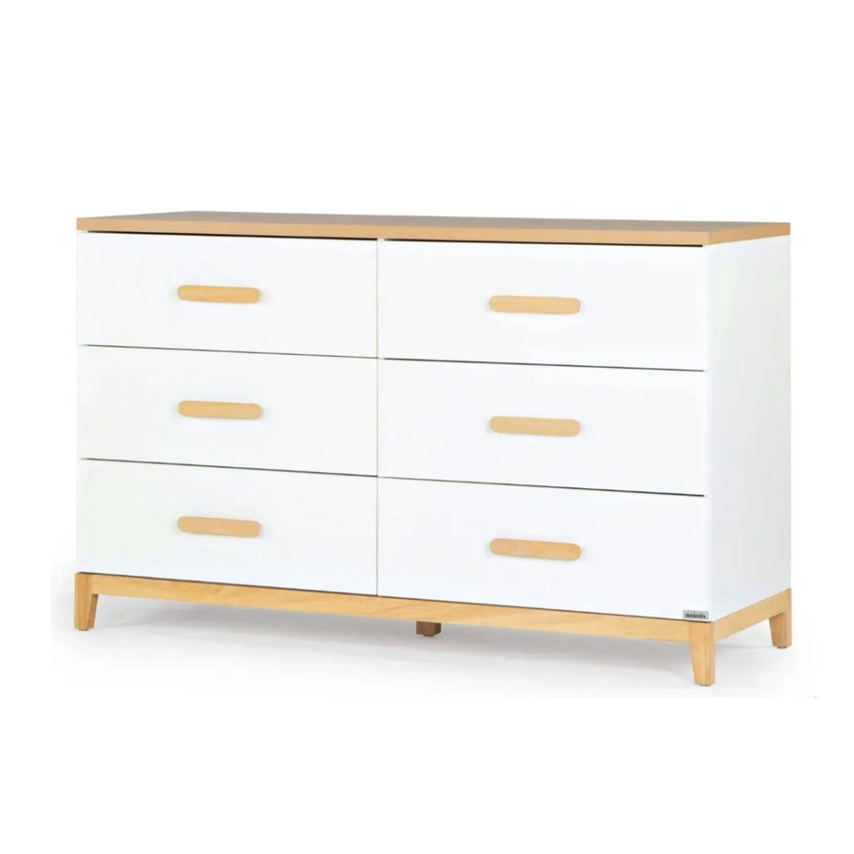 Commode à 6 tiroirs LaLa - Blanc/Naturel - Dadada Baby – CLÉMENT