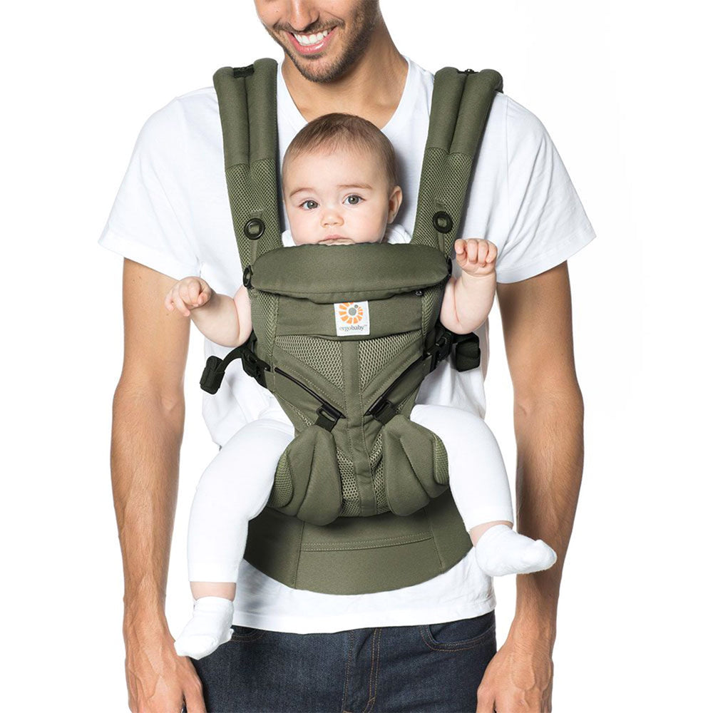Omni 360 Baby Carrier All-in-one Cool Air Mesh - Kaki Green – CLÉMENT