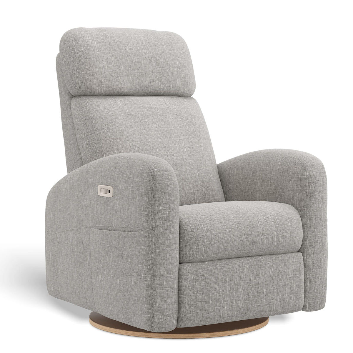 Fauteuil Berçant Inclinable Pivotant Hailey Nubia Silver avec Mécanism ...