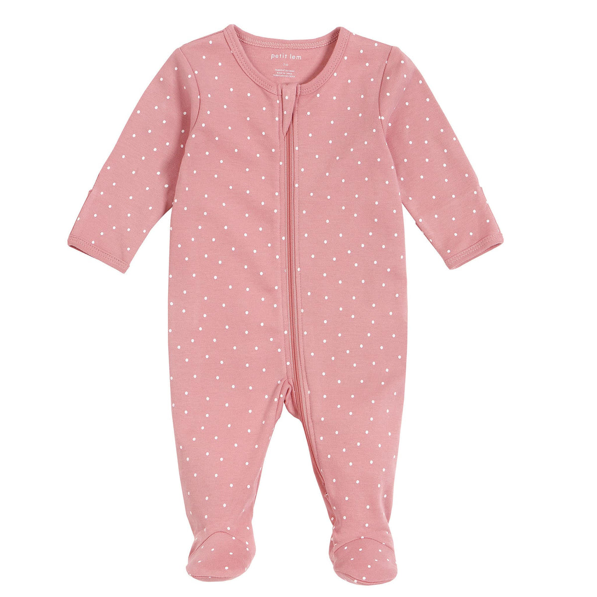 Dusty Rose Polka Dot Sleeper – CLÉMENT