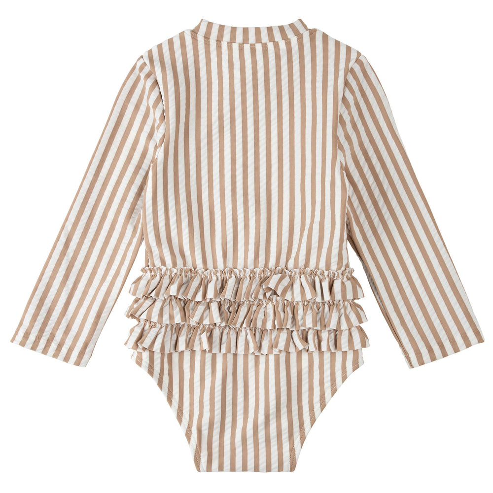 Striped Long Sleeve UV Swimsuit 2-6y – CLÉMENT
