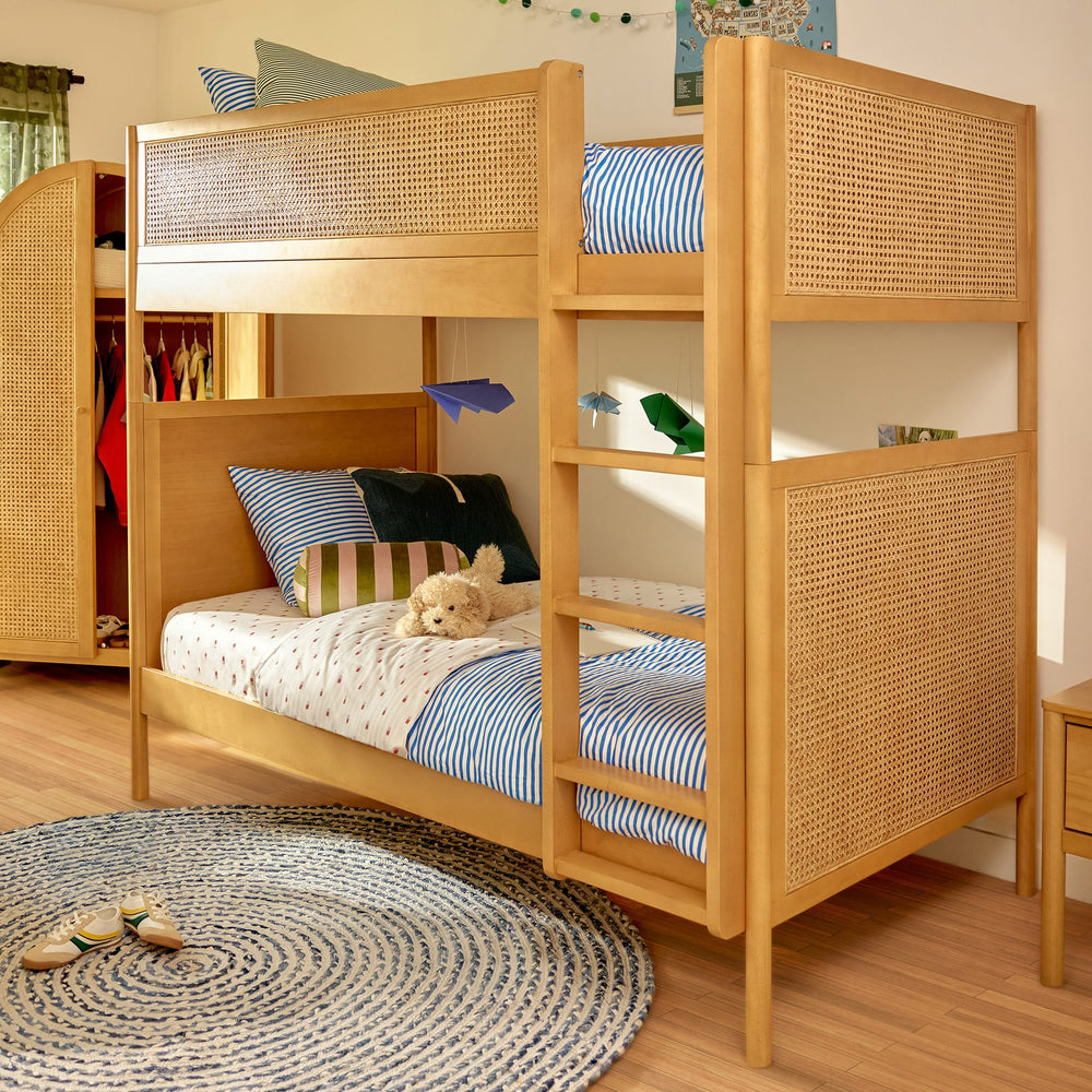 Bondi Cane Convertible Bunk Bed - Honey – CLÉMENT