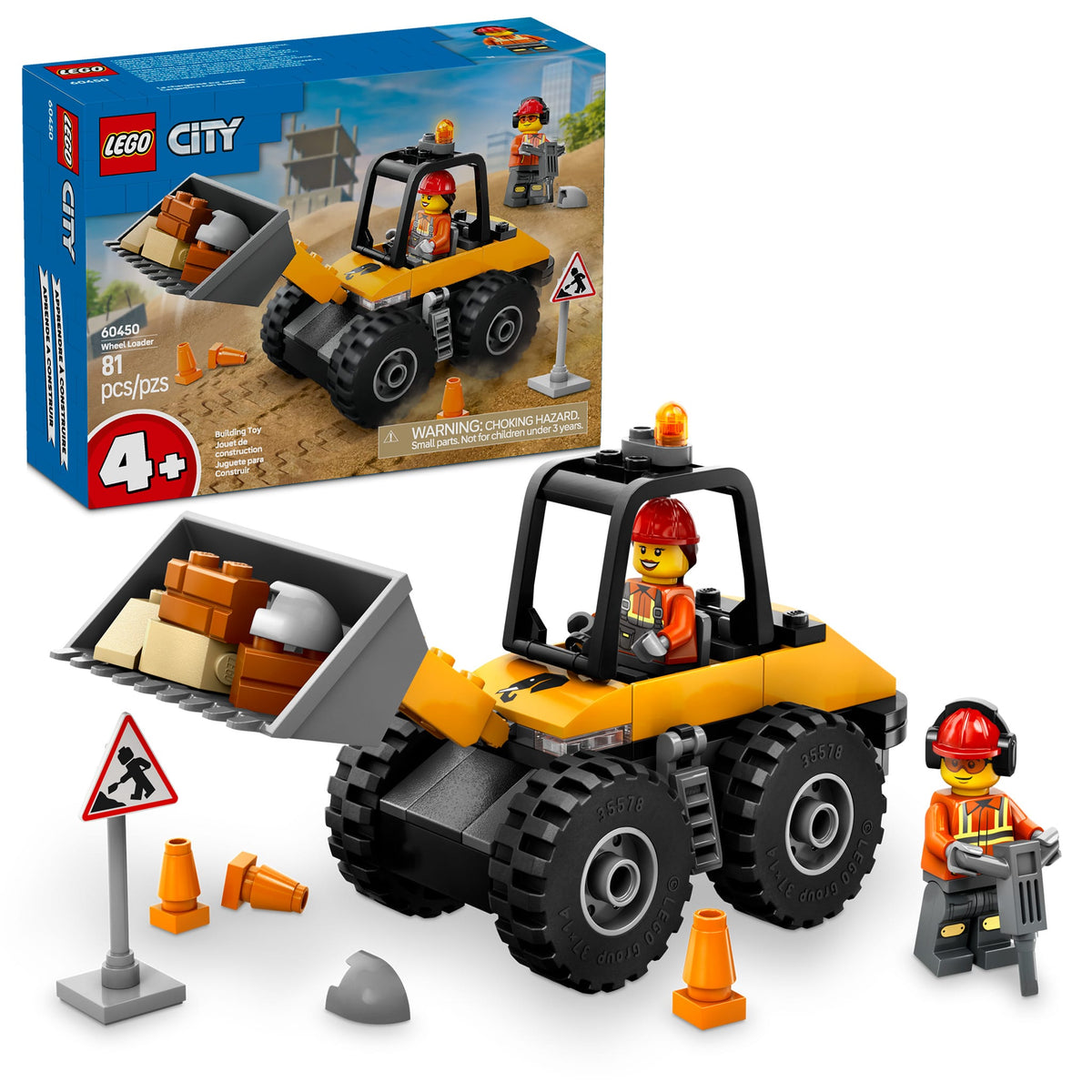 LEGO® City La chargeuse sur pneus de construction jaune - LEGO® – CLÉMENT