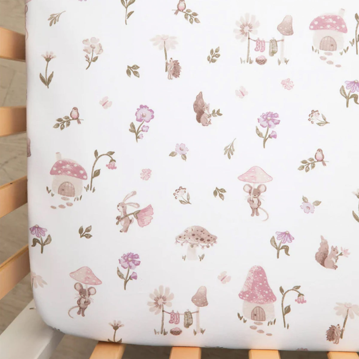 Drap Contour pour Lit de Bébé - Champignons - Living Textiles – CLÉMENT
