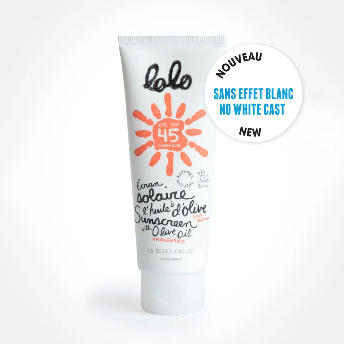 Crème Solaire à l'Huile d'Olive Sans Parfum SPF45 75 ml – CLÉMENT