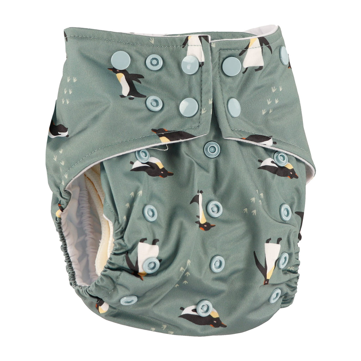 Large Elastic Cloth Diaper 10-35lb - Penguins – CLÉMENT