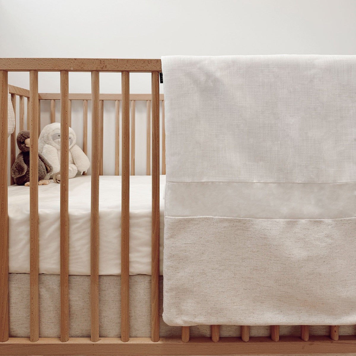 Literie 3 Morceaux Lit de bébé - Naturel Texturé – CLÉMENT